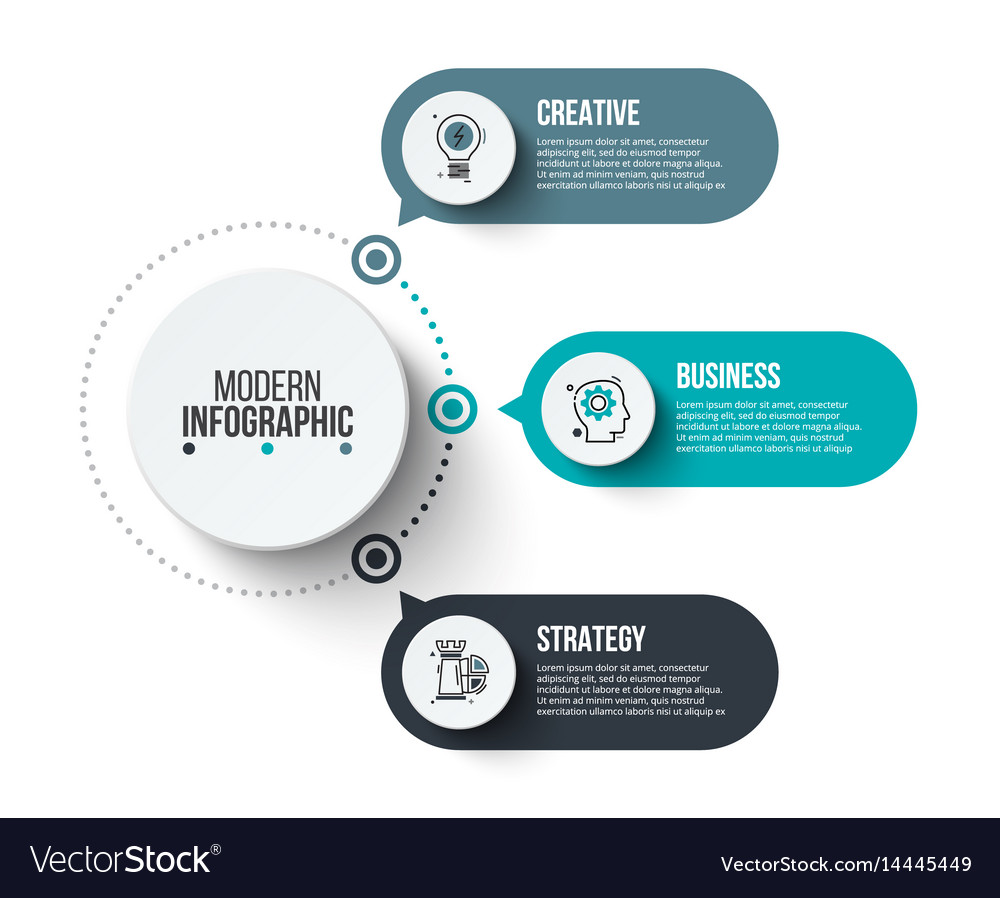 Business data visualization Royalty Free Vector Image