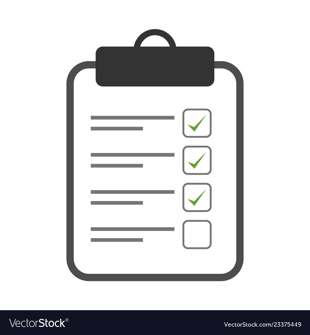 Checklist icon Royalty Free Vector Image - VectorStock