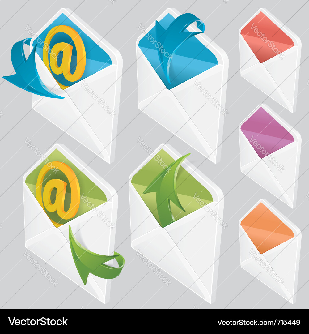Envelopes Royalty Free Vector Image - VectorStock