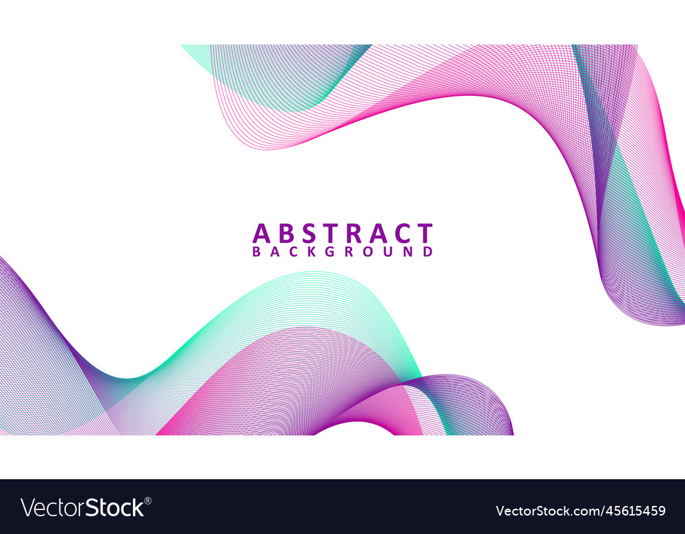 Creative abstract gradient waves background Vector Image