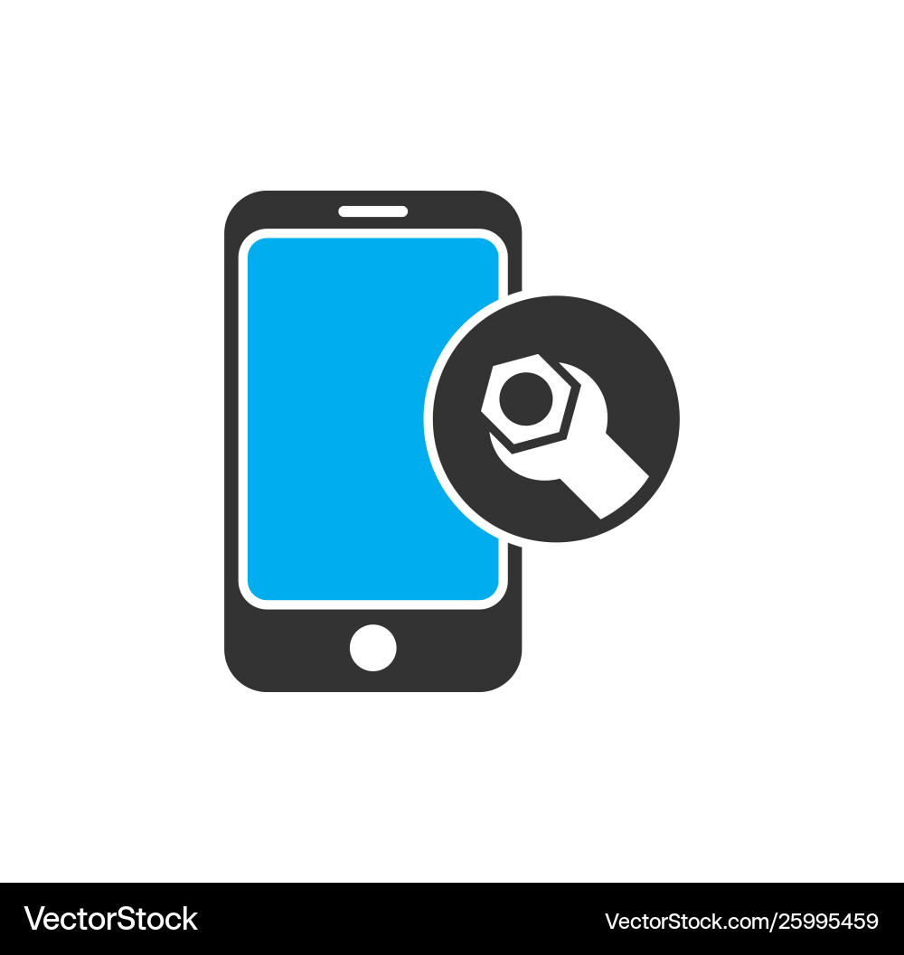 Smartphone related icon on background for graphic Vector Image