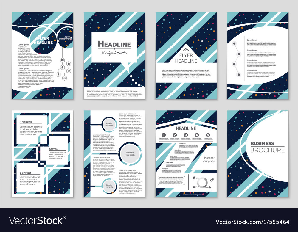 Abstract layout background set for art Royalty Free Vector