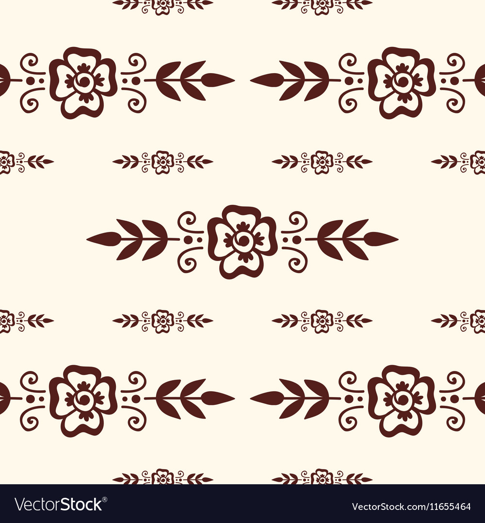 Mehendi pattern Royalty Free Vector Image - VectorStock