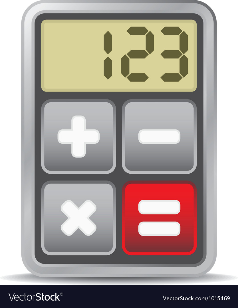 Calculator application icon Royalty Free Vector Image