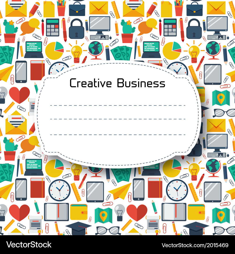 Modern flat infographic background Royalty Free Vector Image