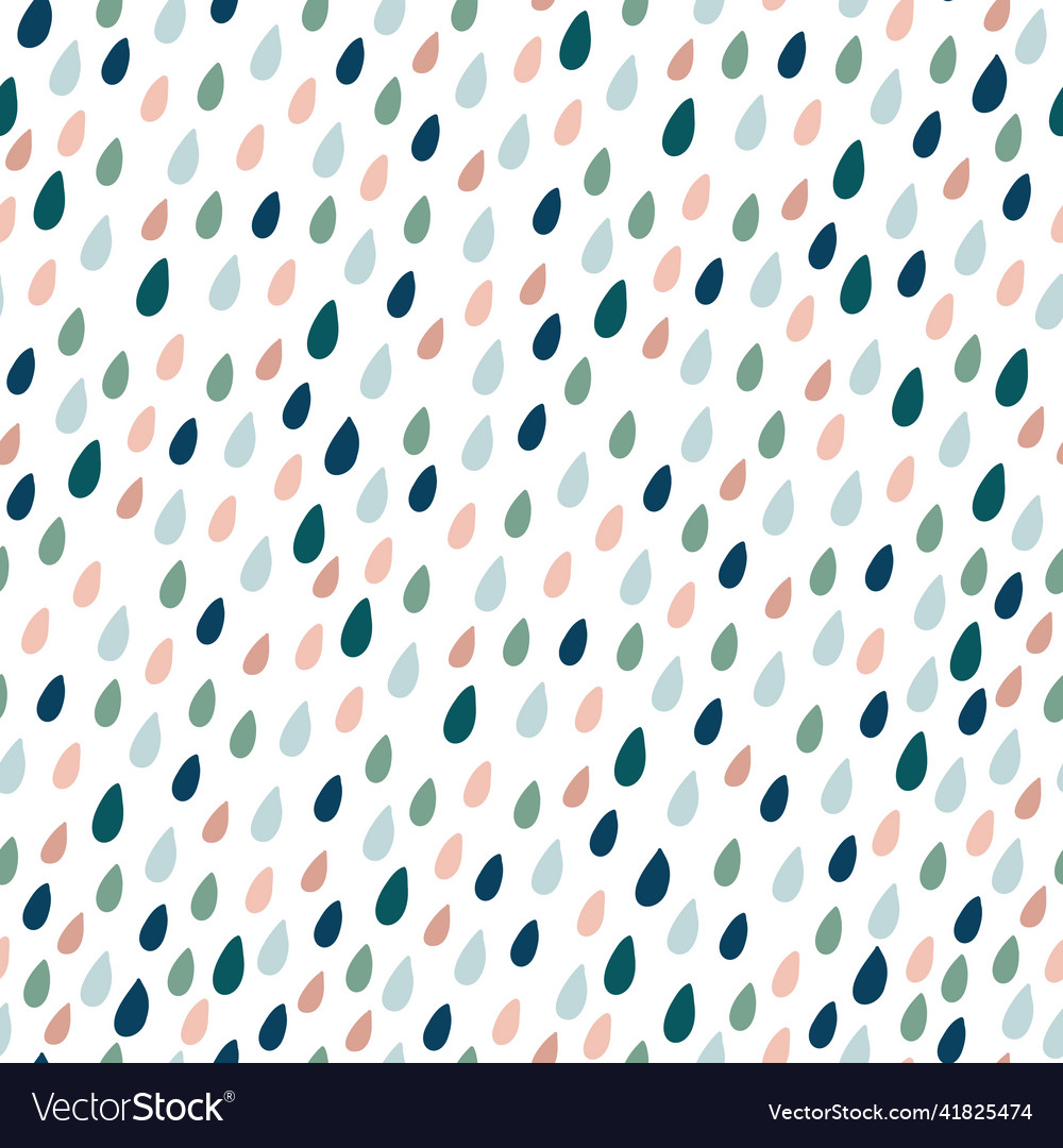 Seamless drops pattern creative rain texture Vector Image
