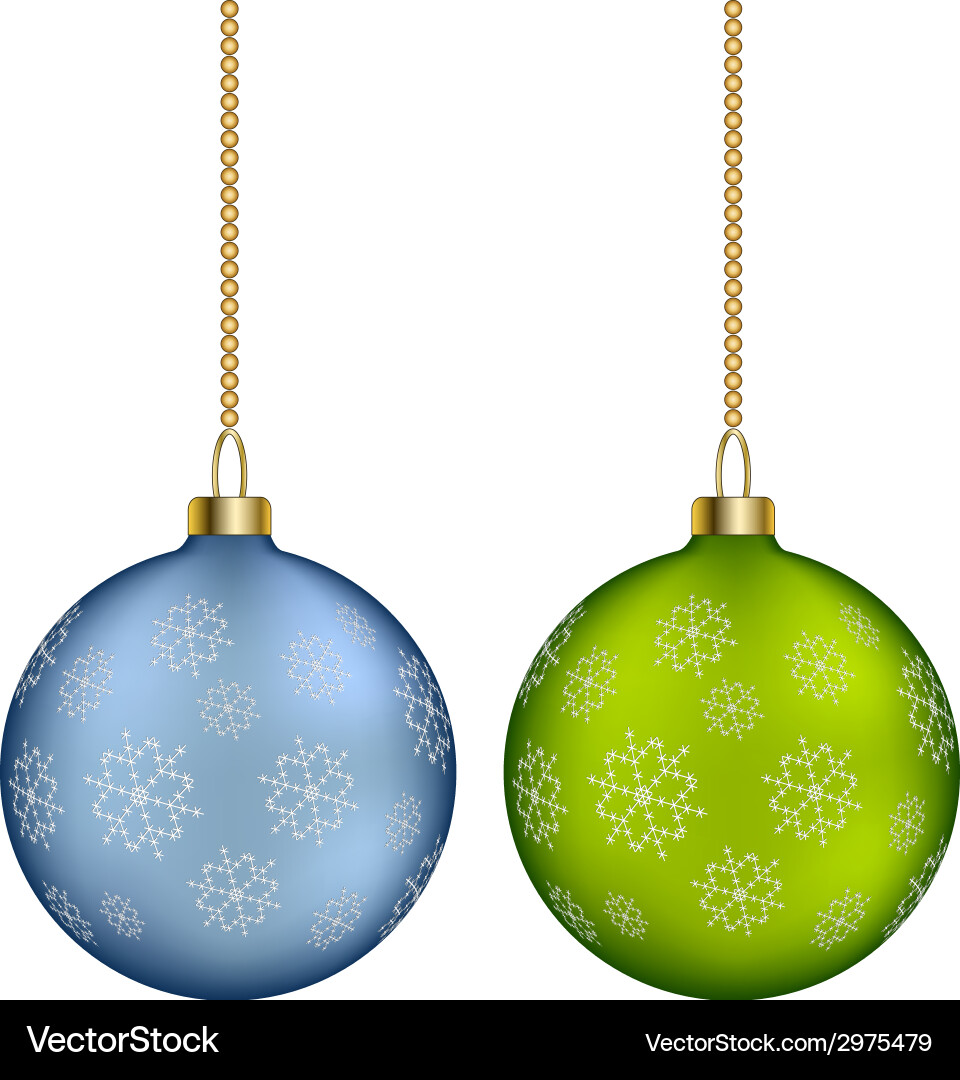 Christmas balls Royalty Free Vector Image - VectorStock