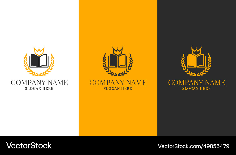 Education logotype concept logo design template Vector Image