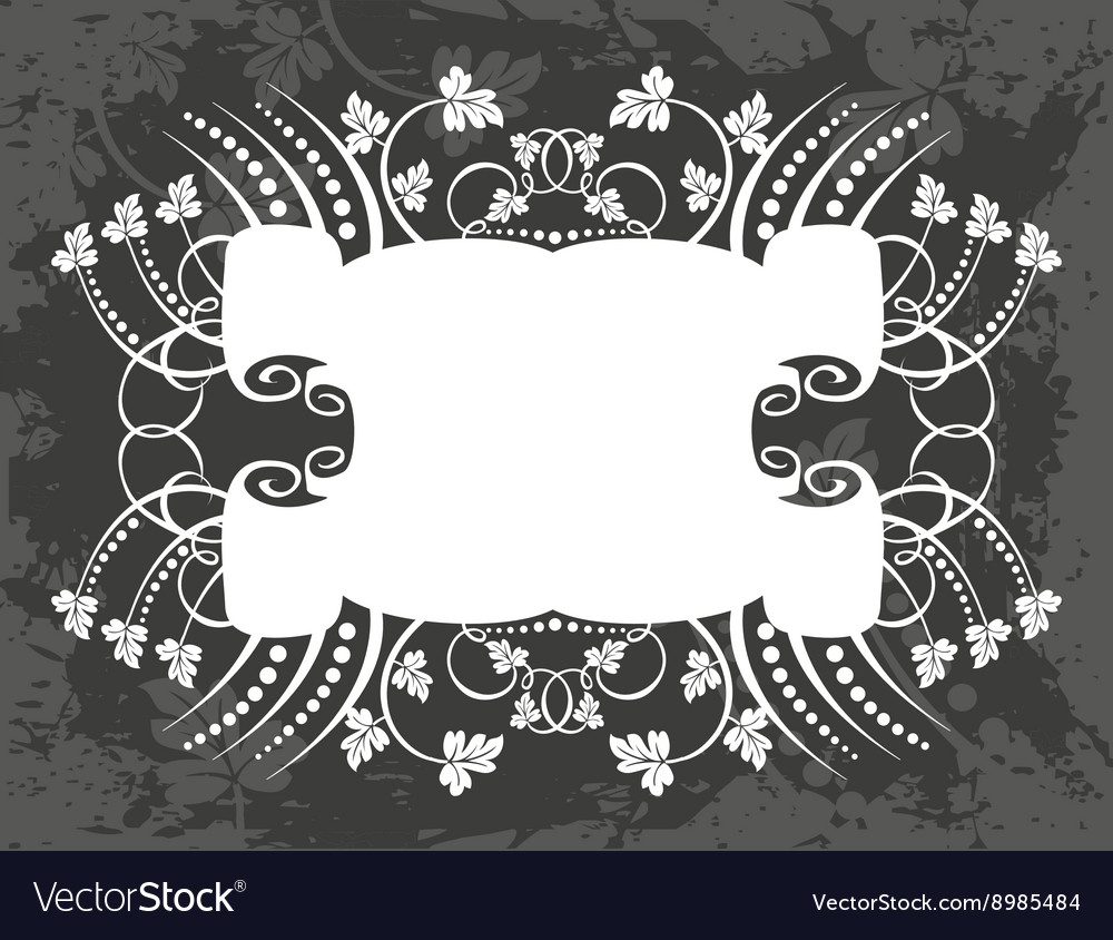 Decorative frame with pattern Royalty Free Vector Image