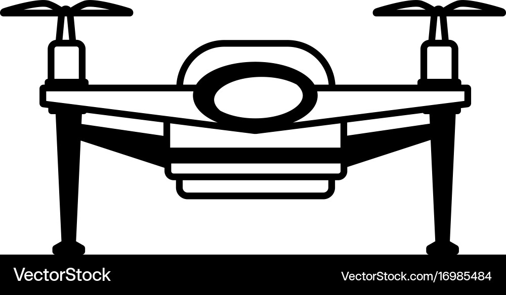 Drone technology unmanned aerial vehicle icon Vector Image