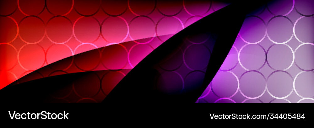 Fluid gradient neon color waves abstract Vector Image