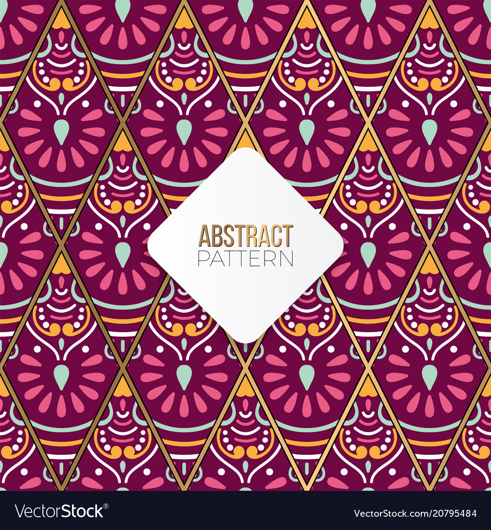 Seamless pattern tile Royalty Free Vector Image