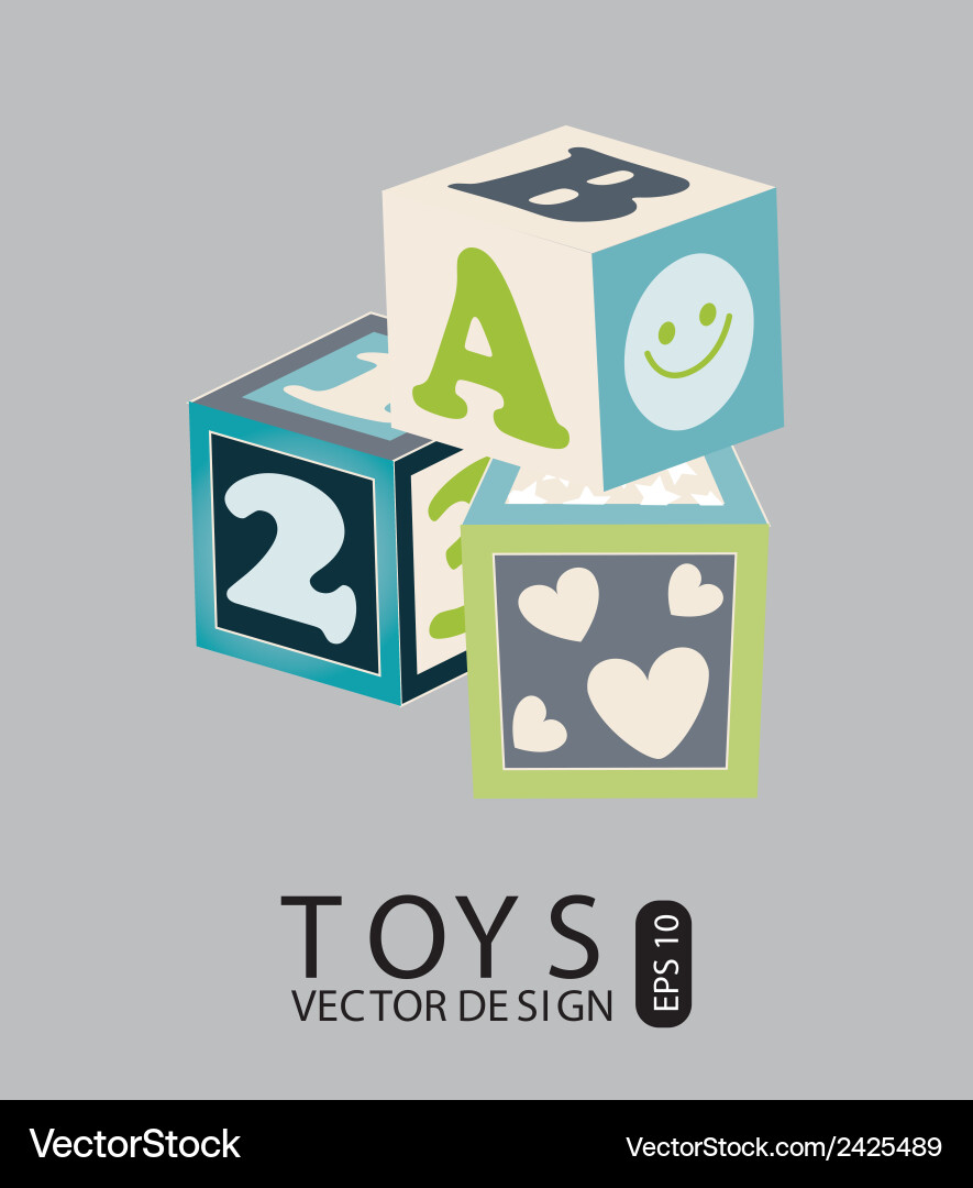 Baby design over gray background Royalty Free Vector Image