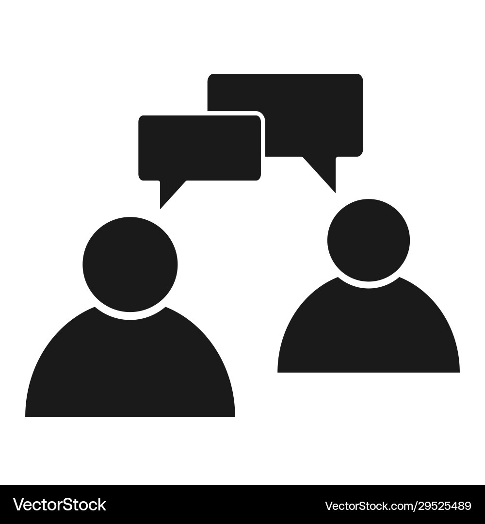 Chat communication speak talk icon isolated Vector Image