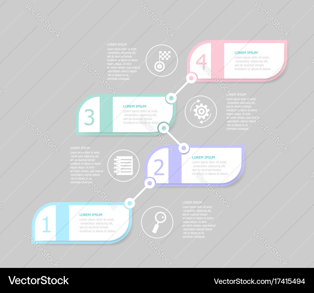 Abstract timeline infographic background Vector Image