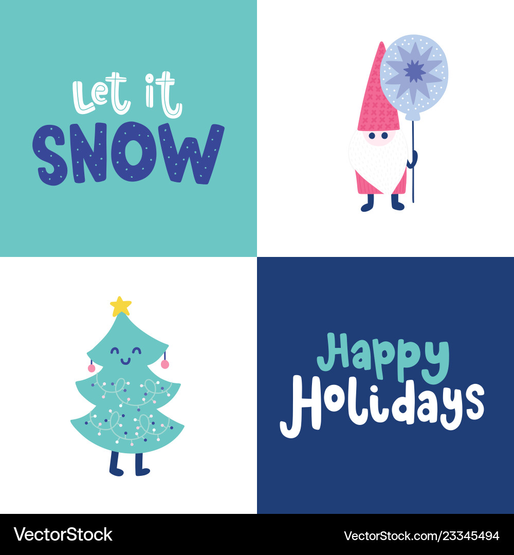 Colorful christmas card Royalty Free Vector Image