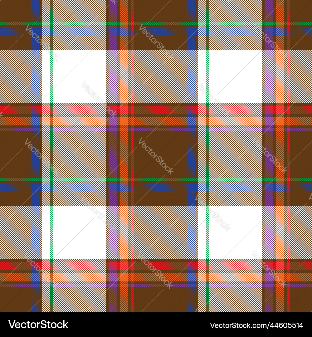 Rainbow plaid tartan checkered seamless pattern Vector Image