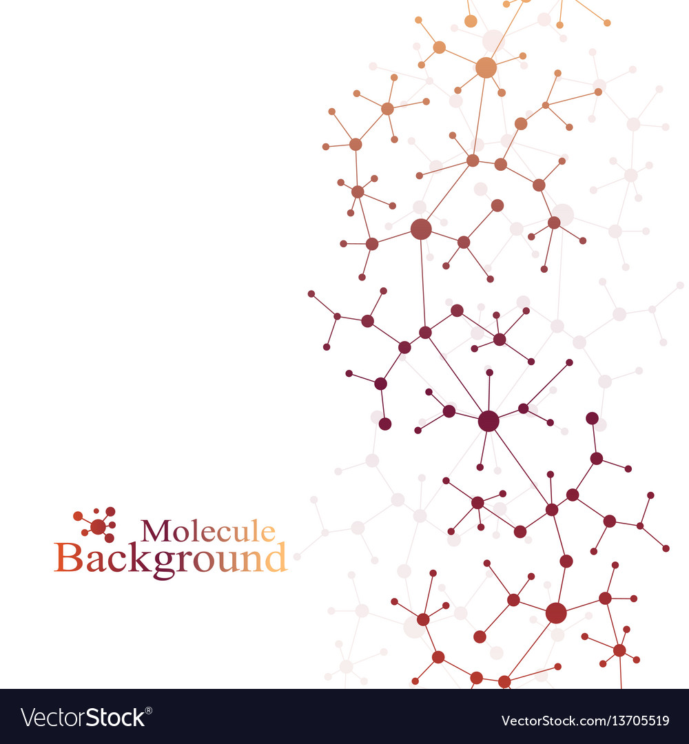 Scientific chemistry pattern structure molecule Vector Image