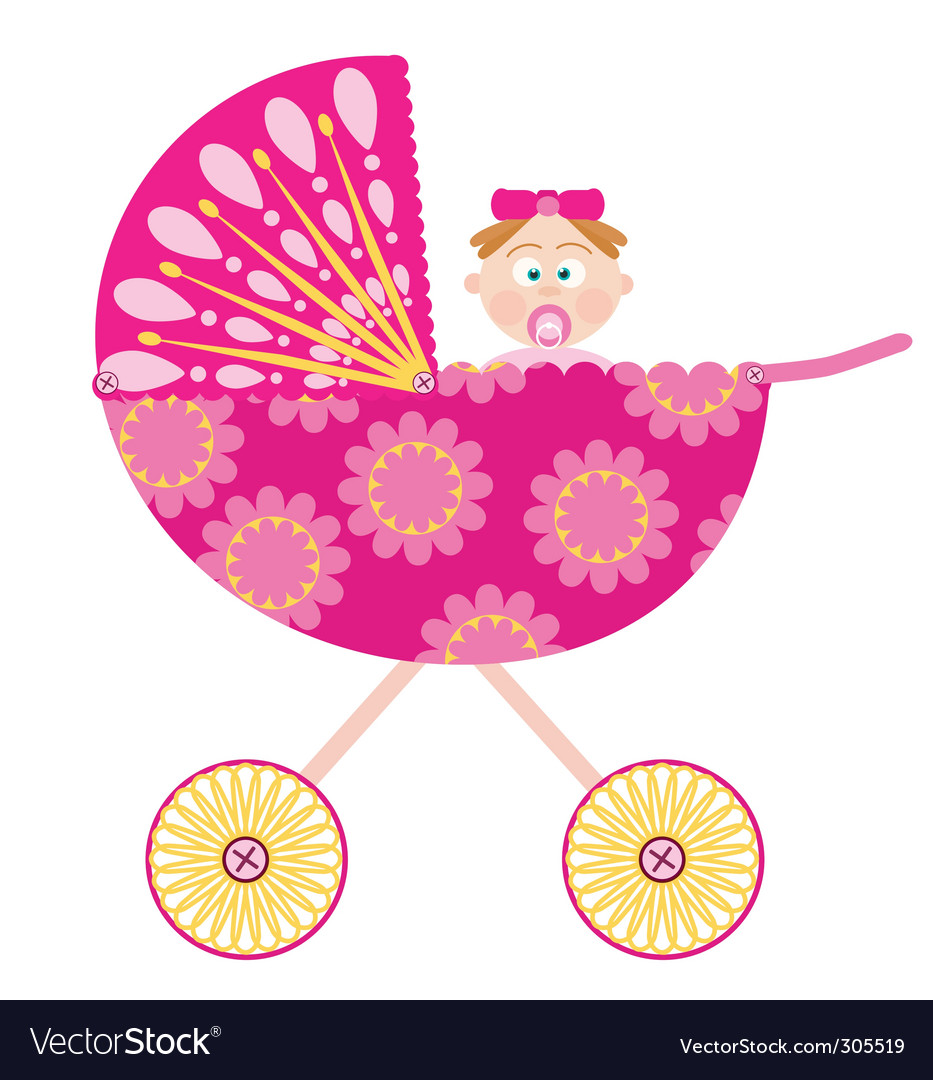 Stroller Royalty Free Vector Image - VectorStock