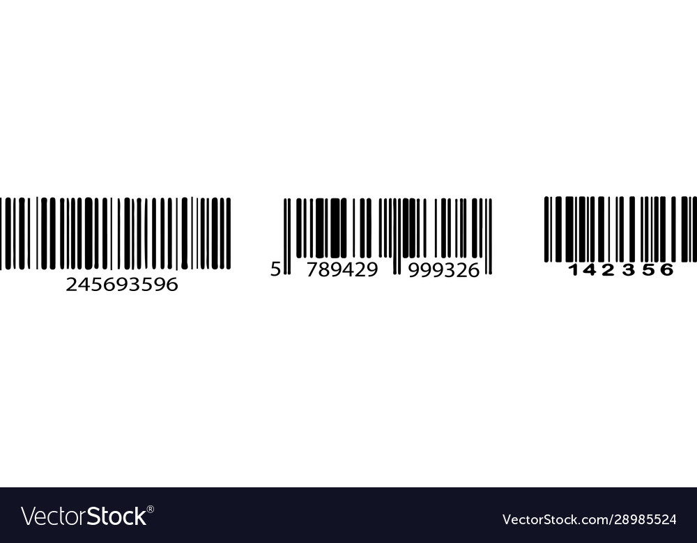 Bar code icon isolated on background Royalty Free Vector