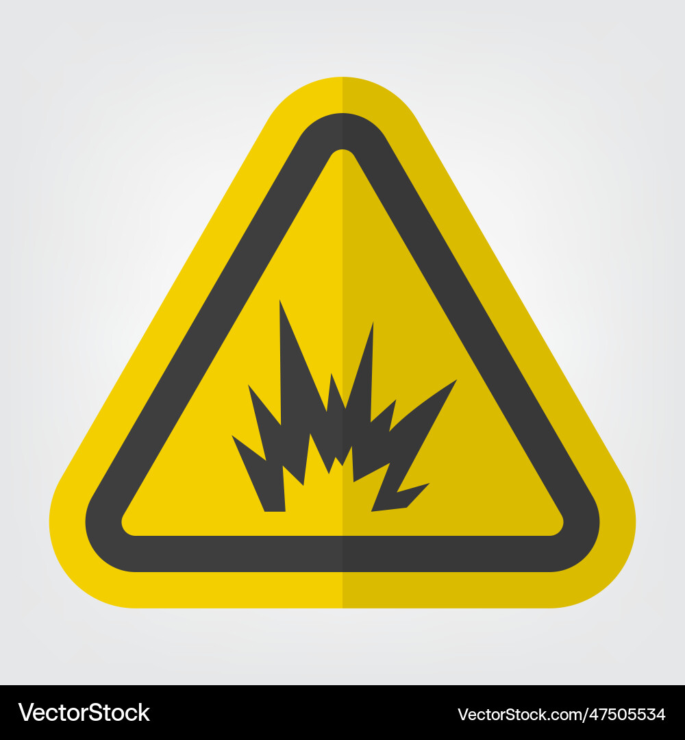 Arc flash hazard symbol sign isolate on white Vector Image
