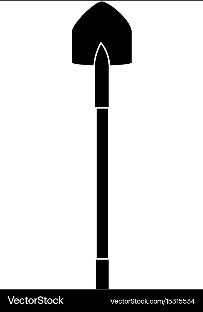 Shovel construction tool Royalty Free Vector Image