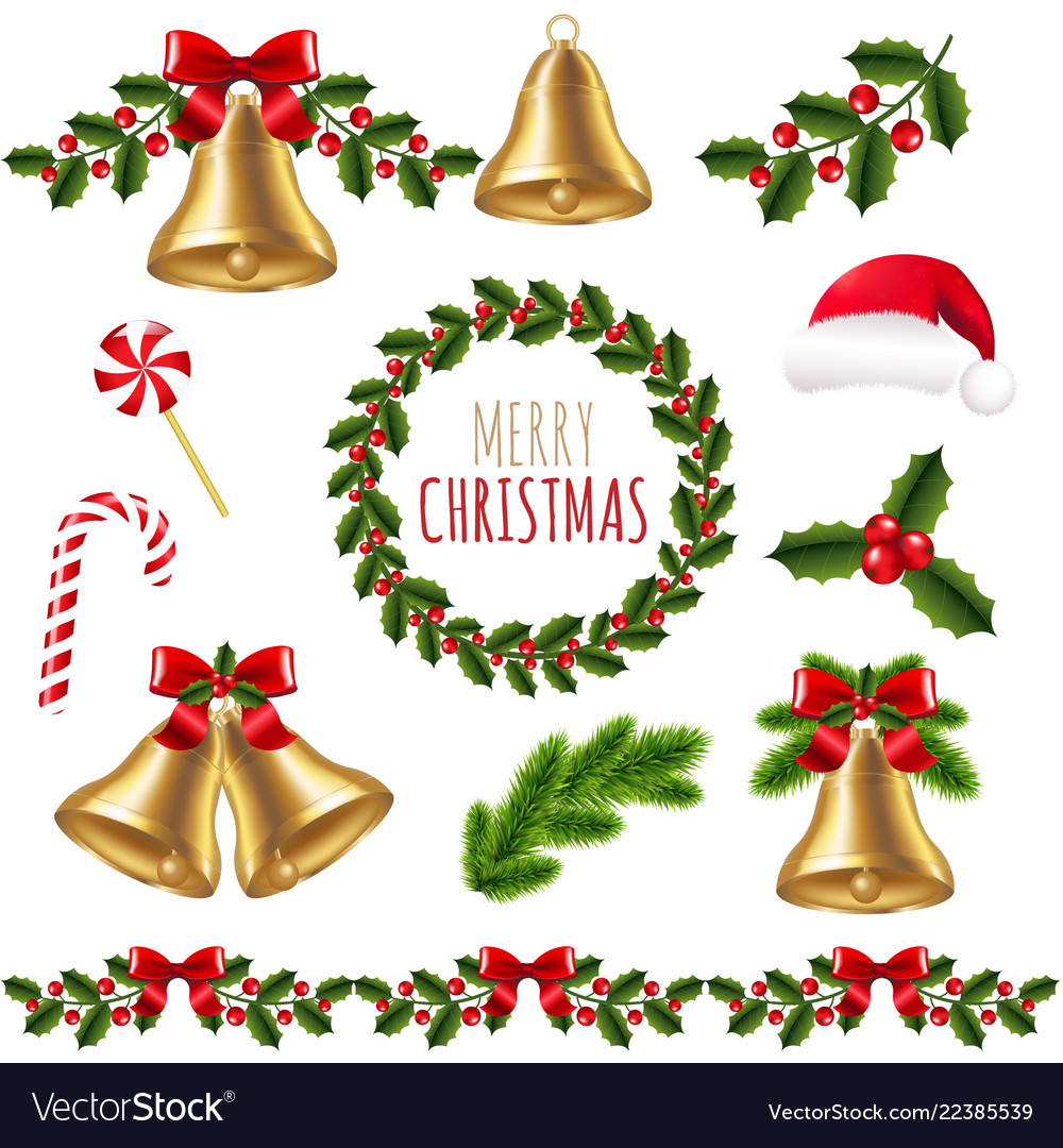 Christmas set Royalty Free Vector Image - VectorStock