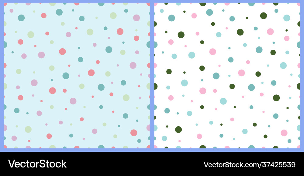 Seamless circle patterns Royalty Free Vector Image