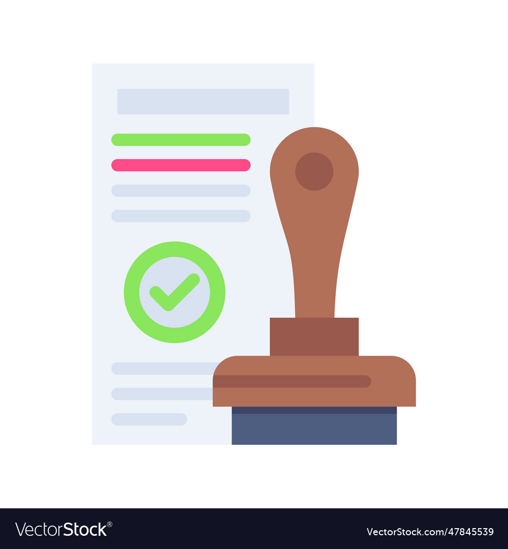 Validation icon image Royalty Free Vector Image