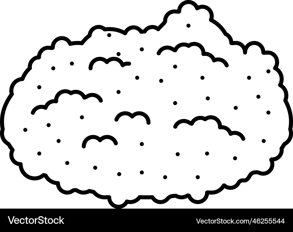 Semolina grain healthy line icon Royalty Free Vector Image