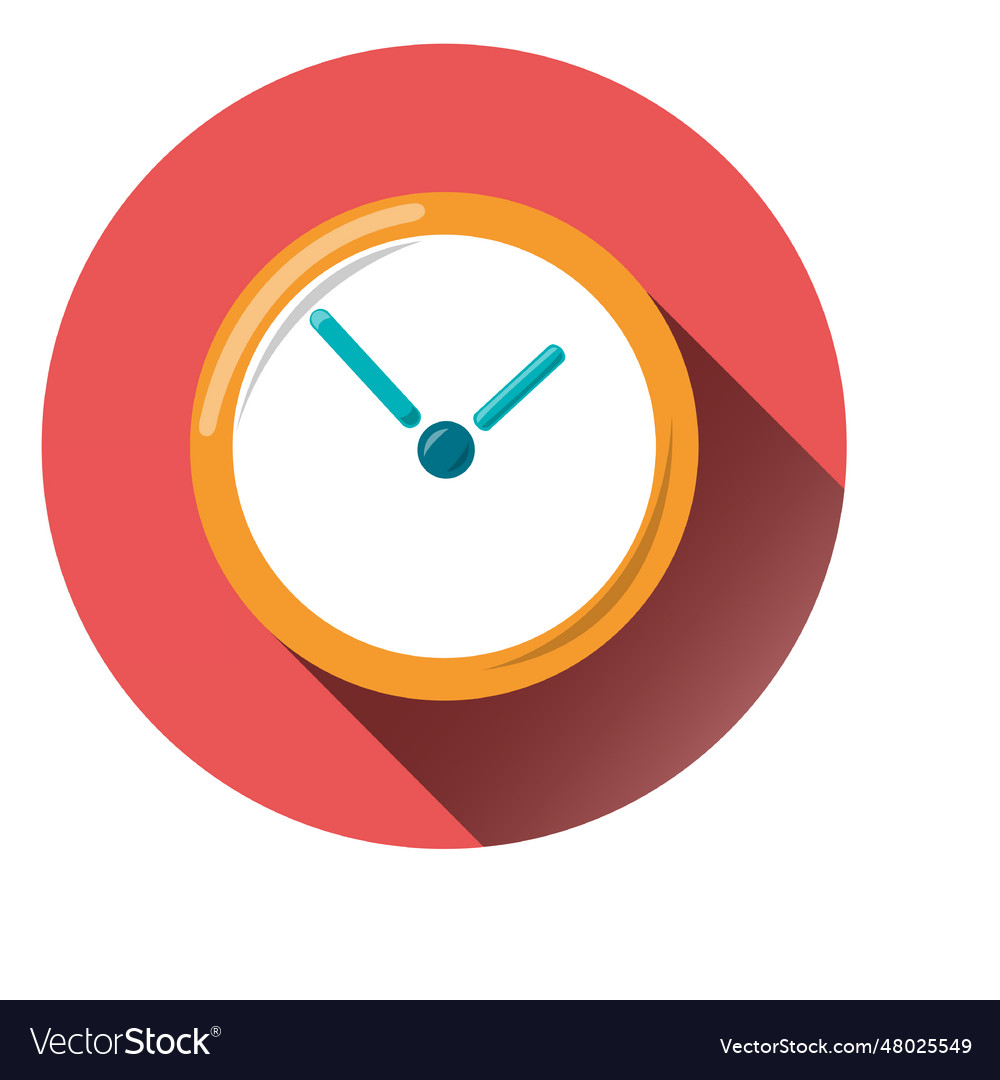 Clock round icon Royalty Free Vector Image - VectorStock