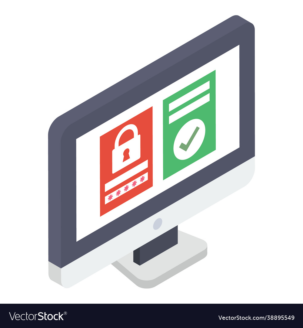 Computer security Royalty Free Vector Image - VectorStock