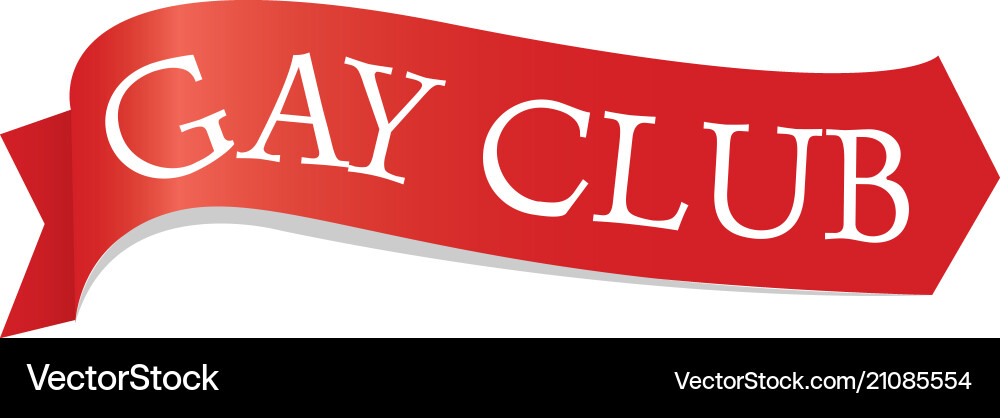 Gay club label Royalty Free Vector Image - VectorStock