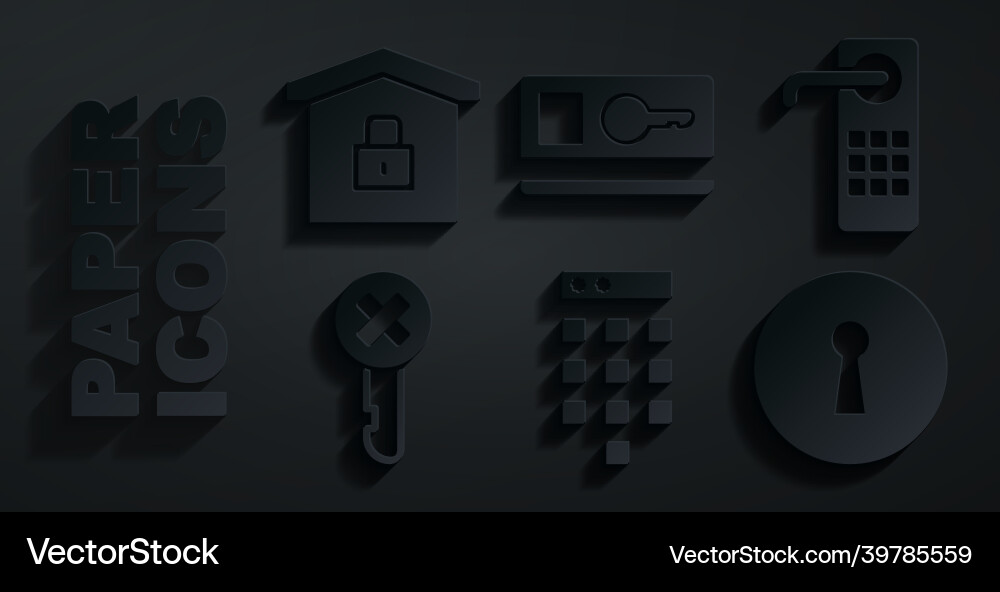 Set password protection digital door lock wrong Vector Image