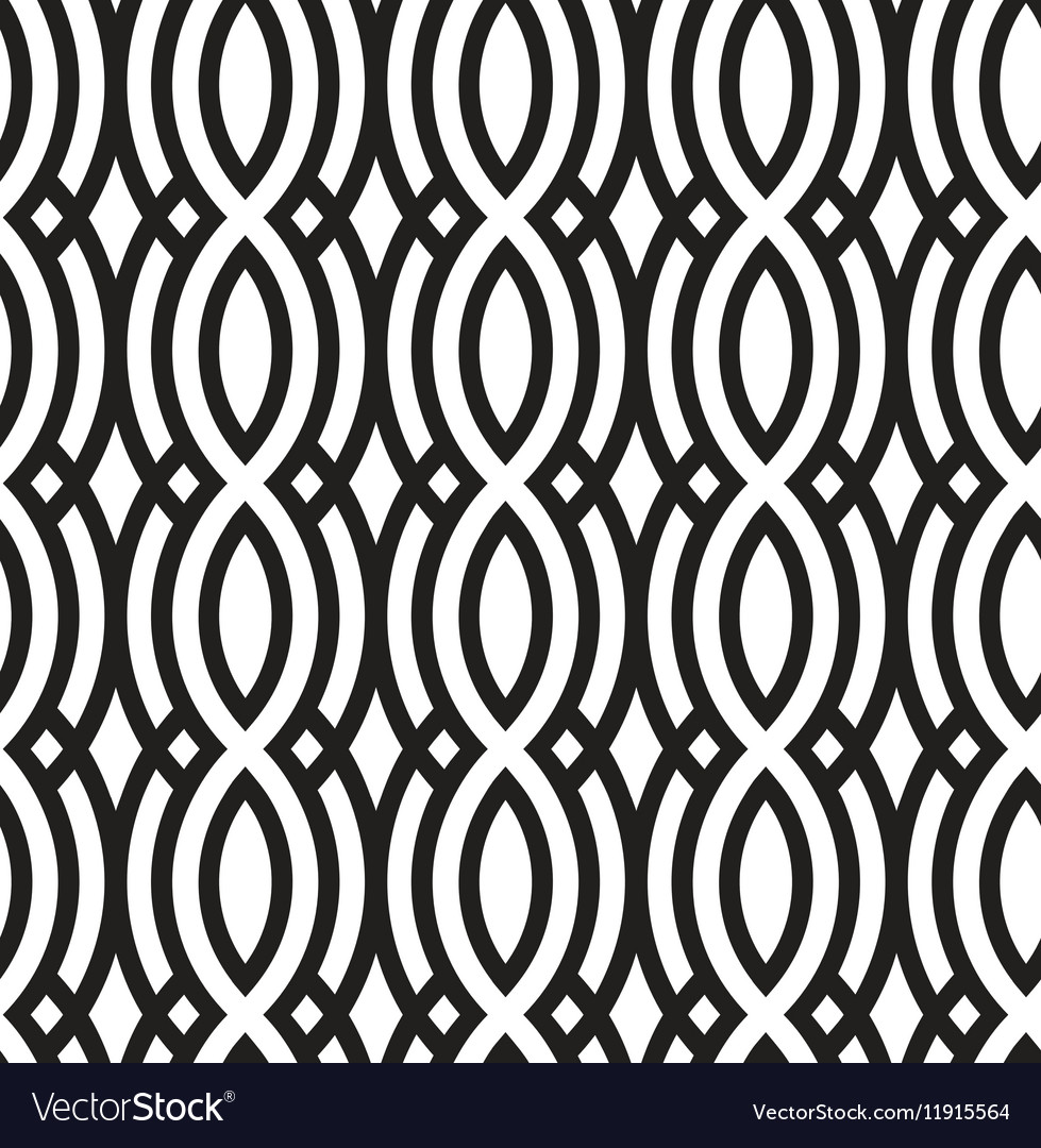 Abstract wavy seamless pattern Royalty Free Vector Image
