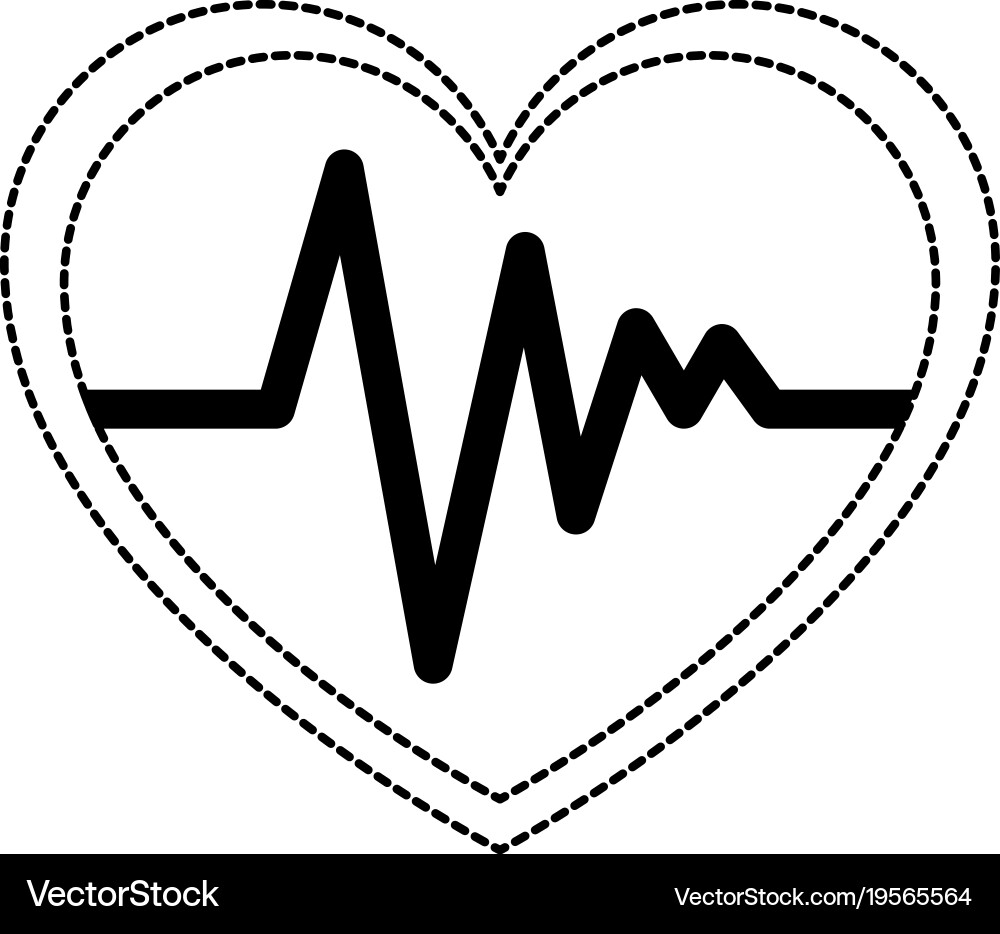 Heart cardio isolated icon Royalty Free Vector Image