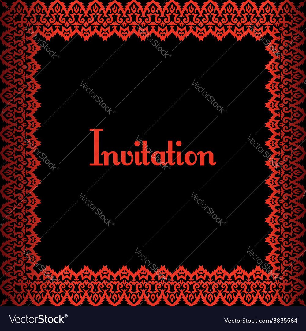 Red border Royalty Free Vector Image - VectorStock