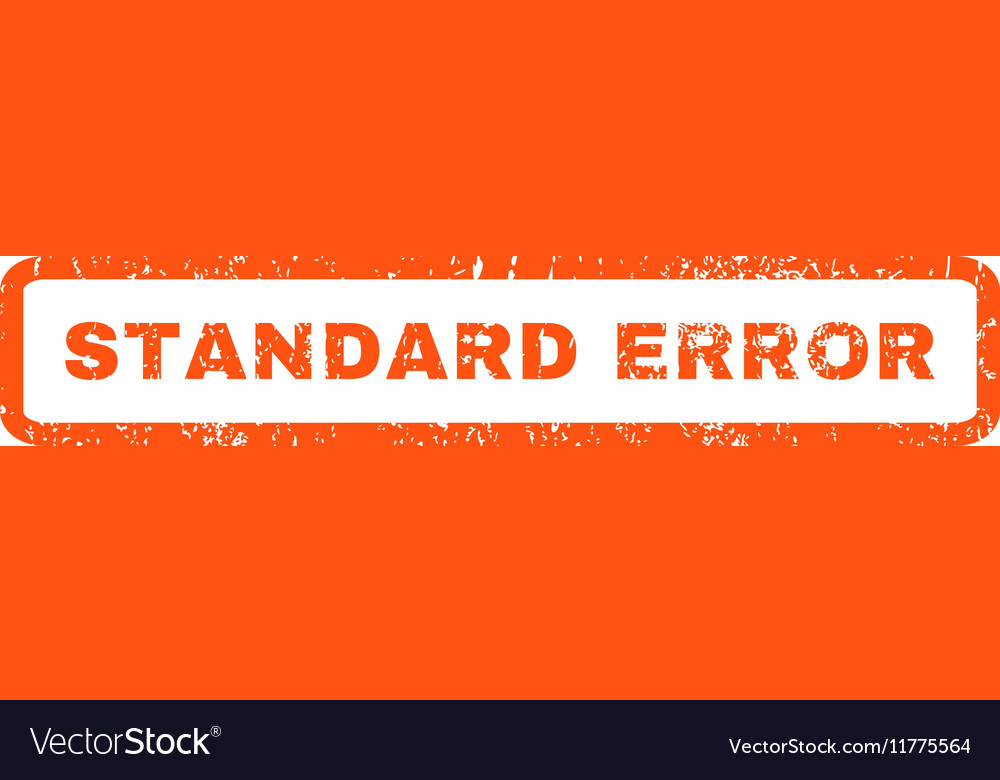 Standard Error Rubber Stamp Royalty Free Vector Image
