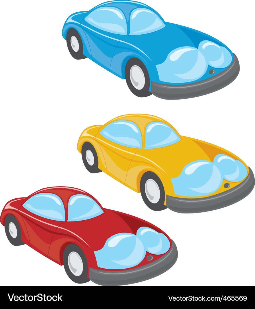 Cartoon style cars Royalty Free Vector Image - VectorStock