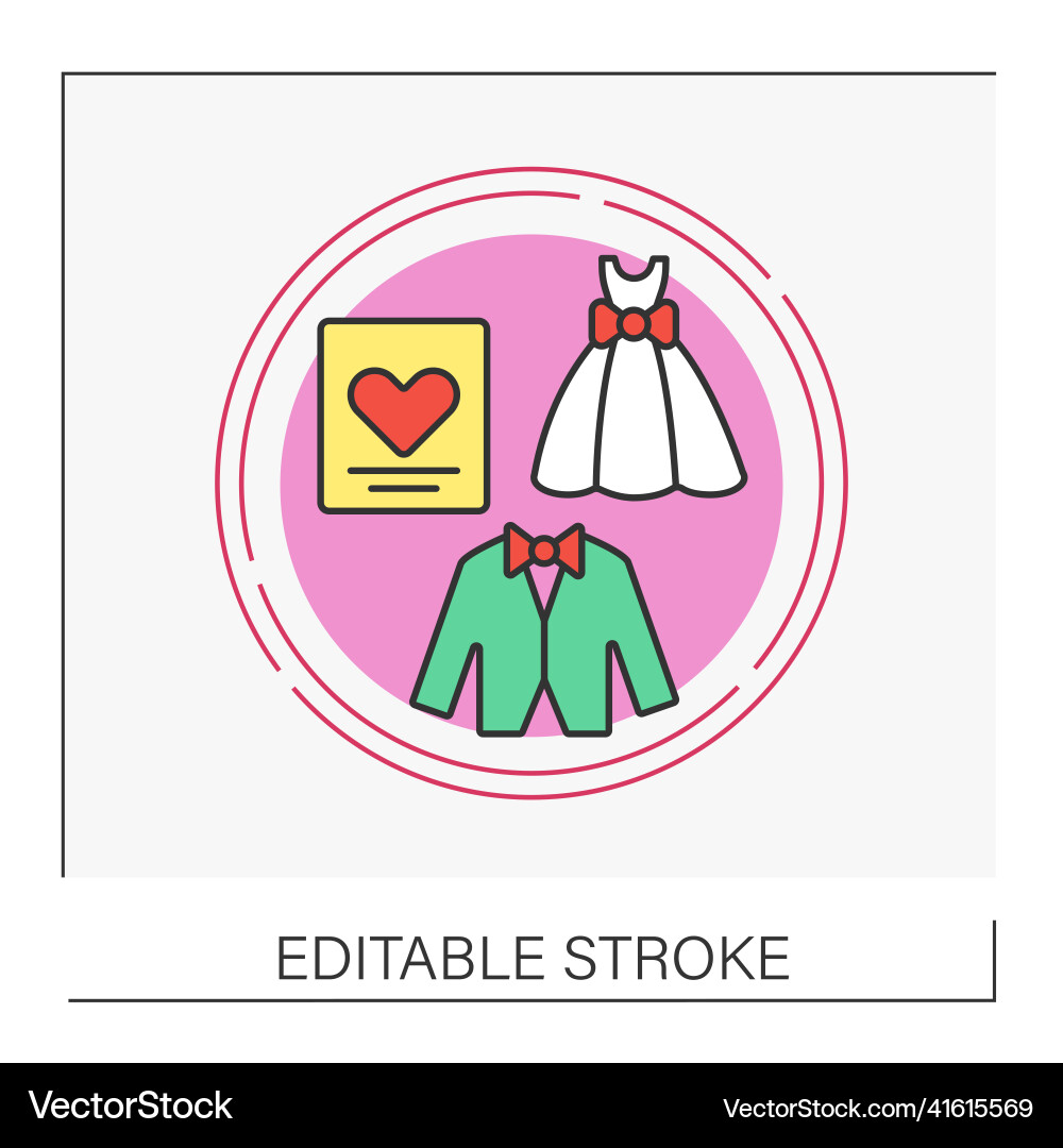 Ceremony concept line icon Royalty Free Vector Image
