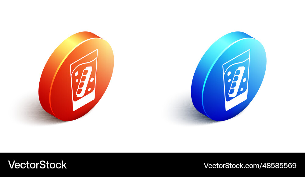 Isometric false jaw in glass icon isolated Vector Image
