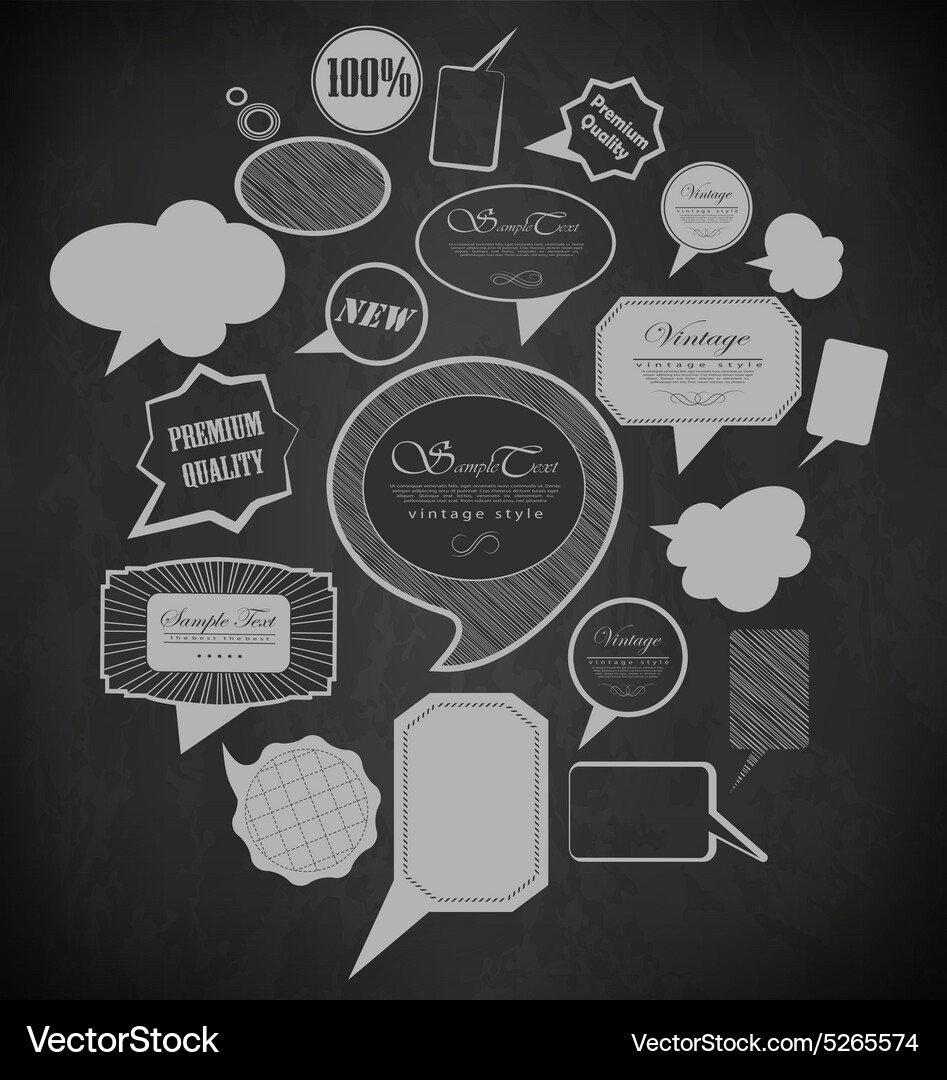 Chalk design Royalty Free Vector Image - VectorStock