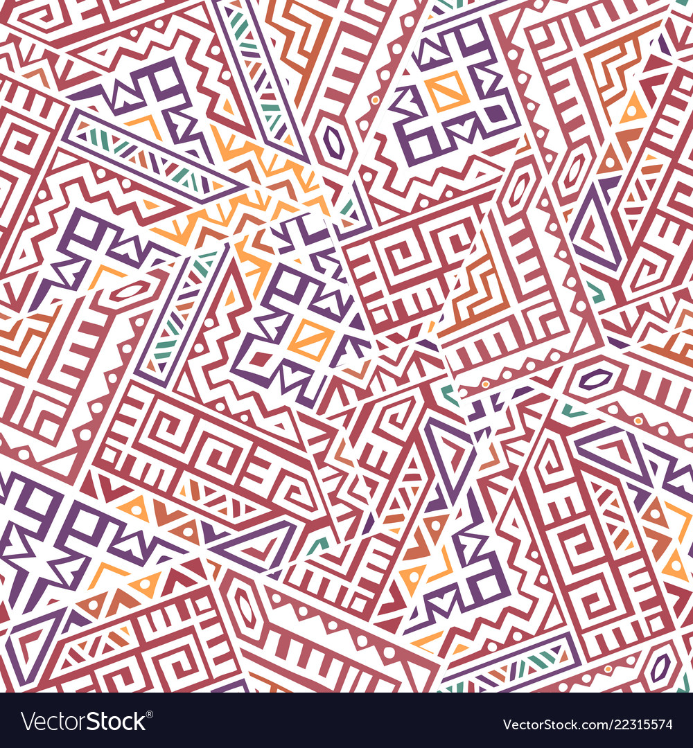 Creative geometric seamless pattern Royalty Free Vector