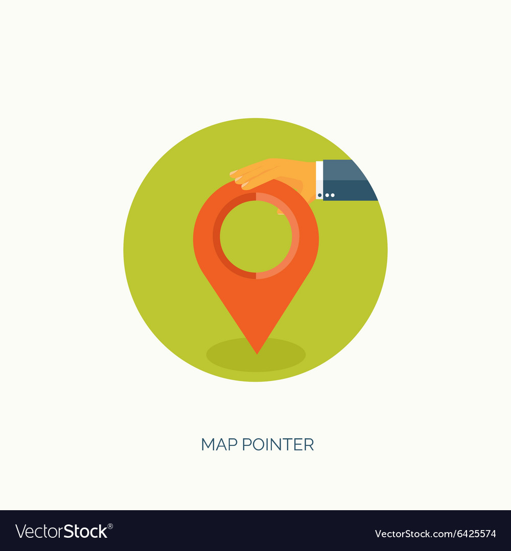 Flat navigation background Royalty Free Vector Image