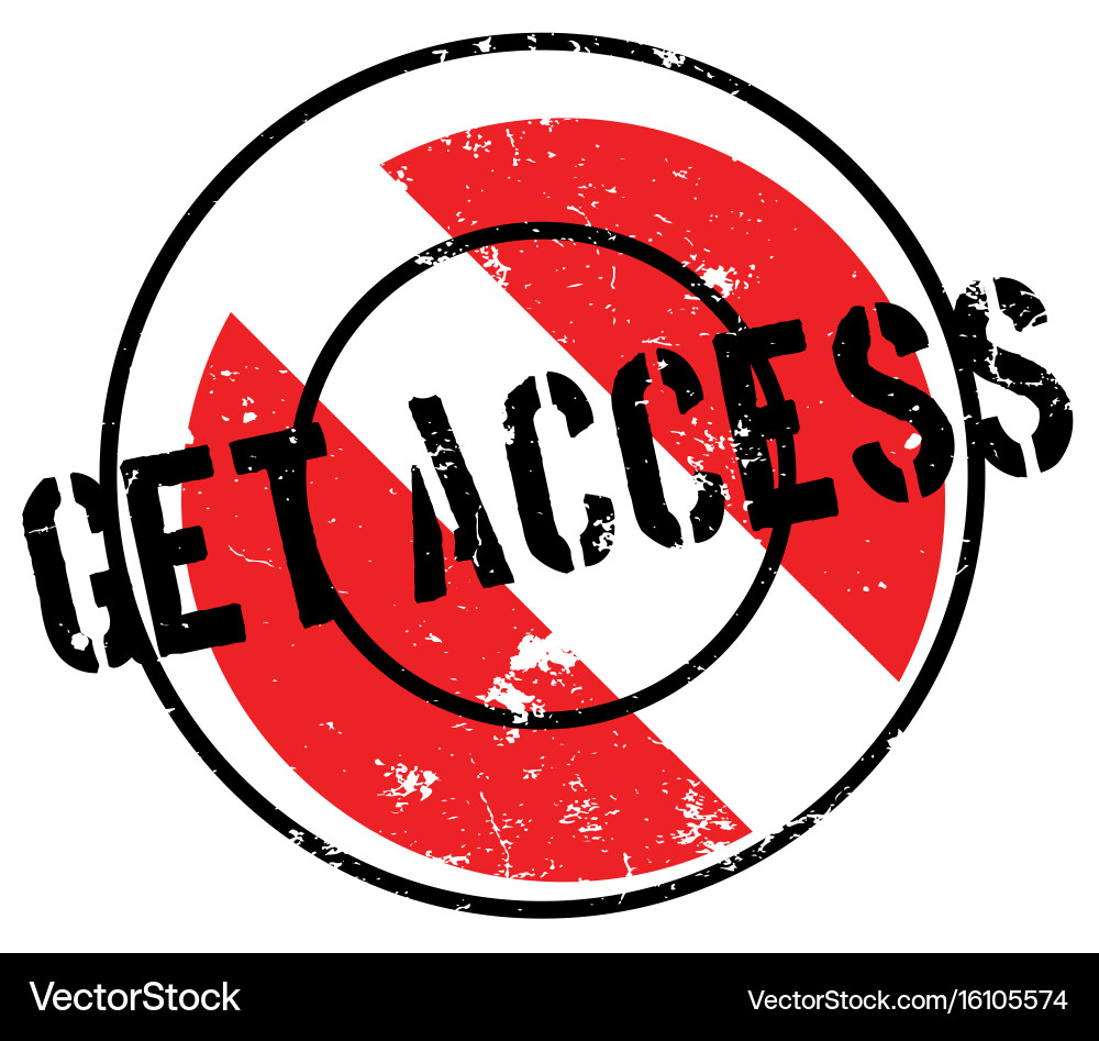 Get access rubber stamp Royalty Free Vector Image