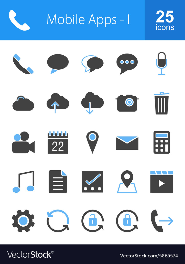 Mobile apps Royalty Free Vector Image - VectorStock