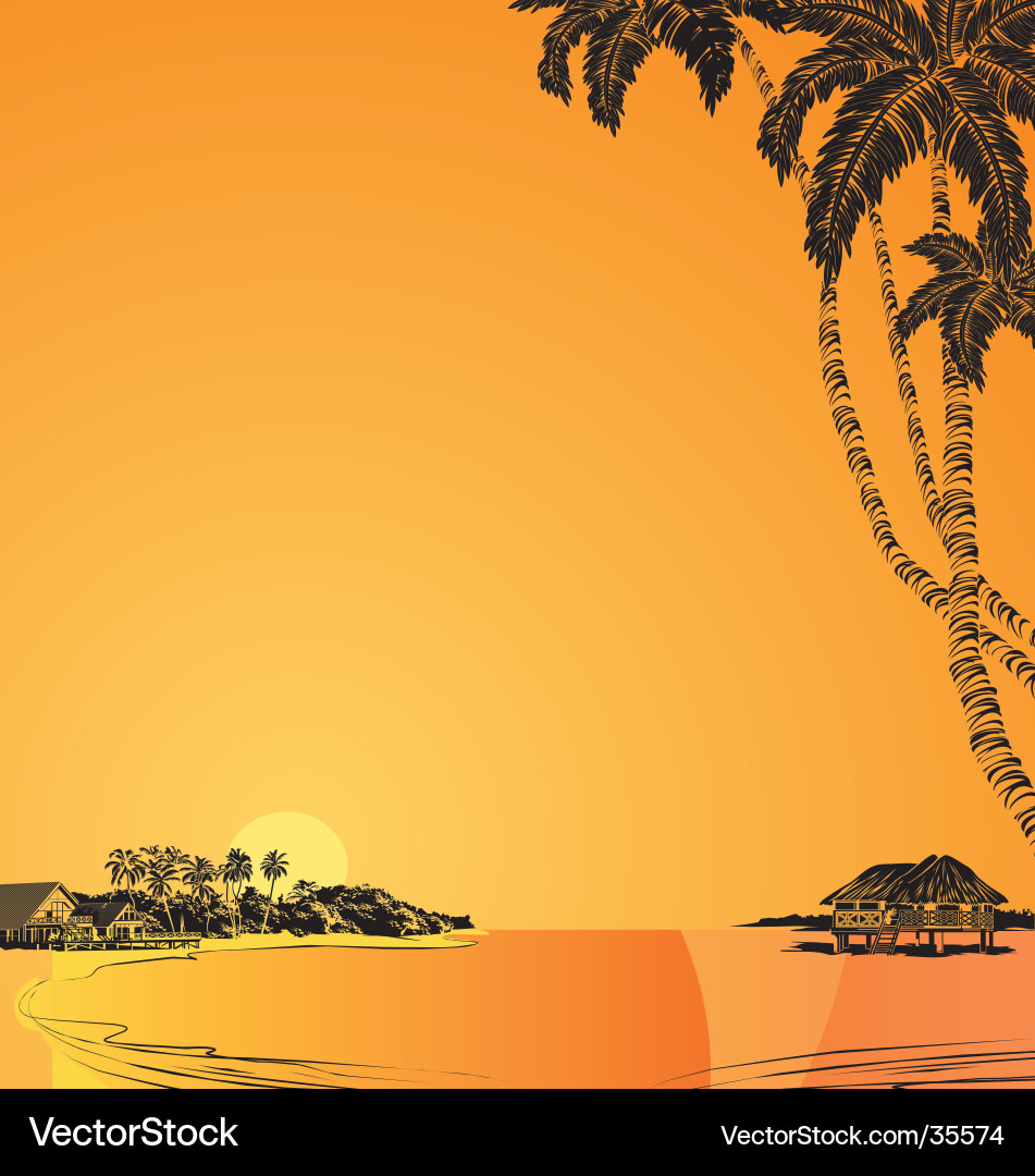Tropical holiday Royalty Free Vector Image - VectorStock