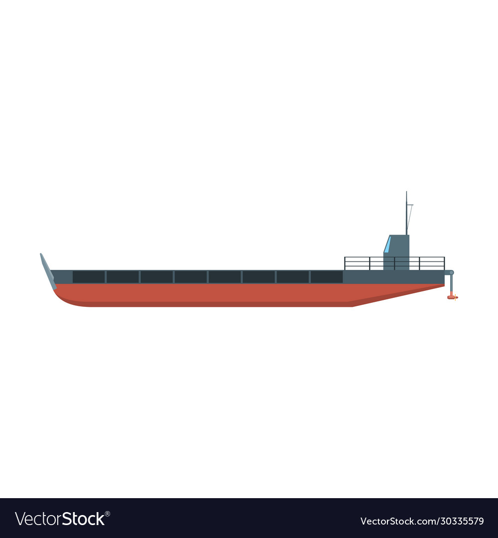 Barge Iconcartoon Icon Isolated Royalty Free Vector Image