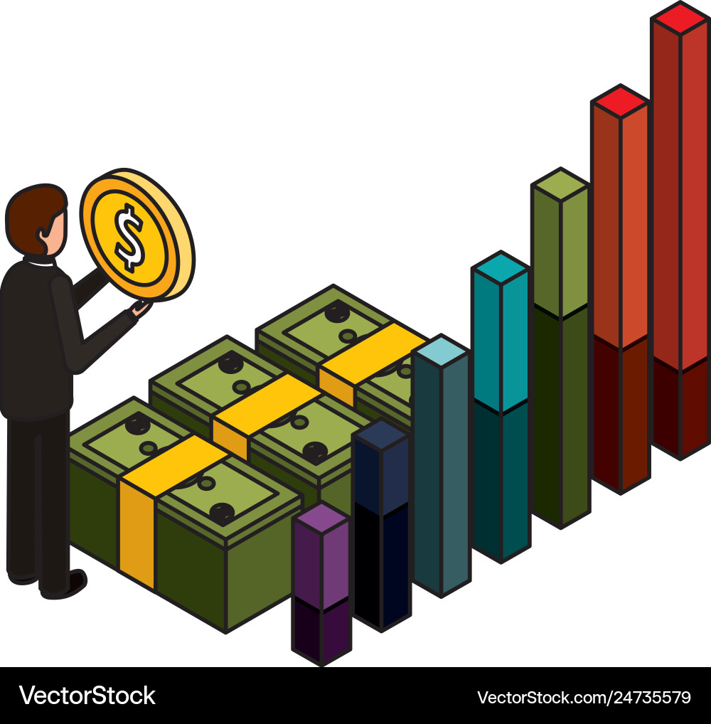 Business financial money Royalty Free Vector Image