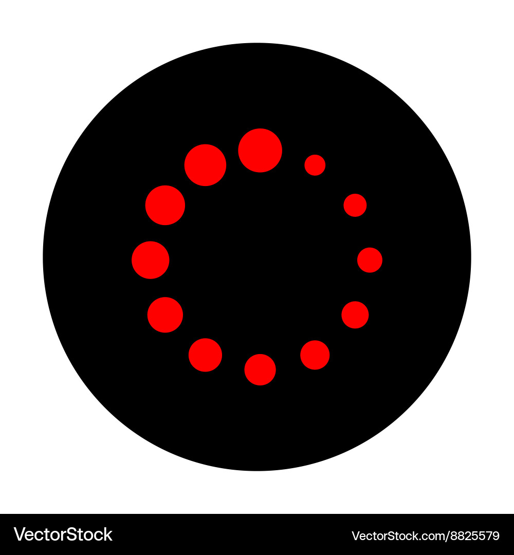 Circular loading sign Royalty Free Vector Image